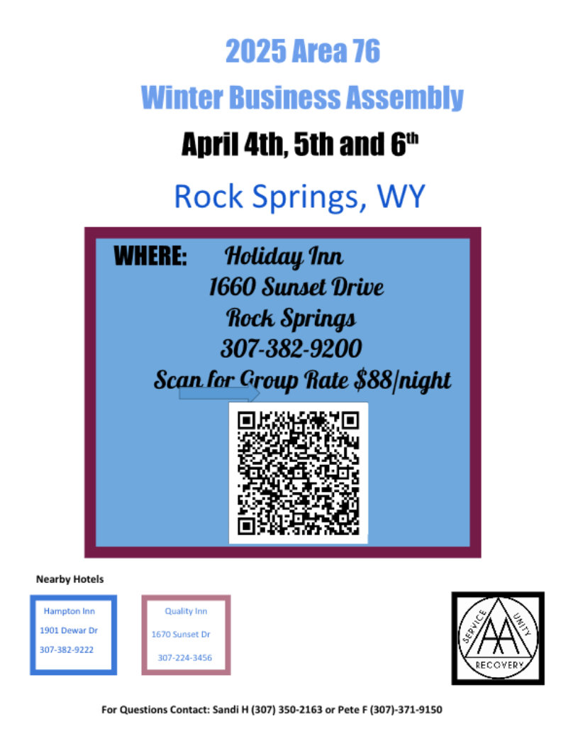 2025 Spring Business Assembly - Wyoming 76 AA